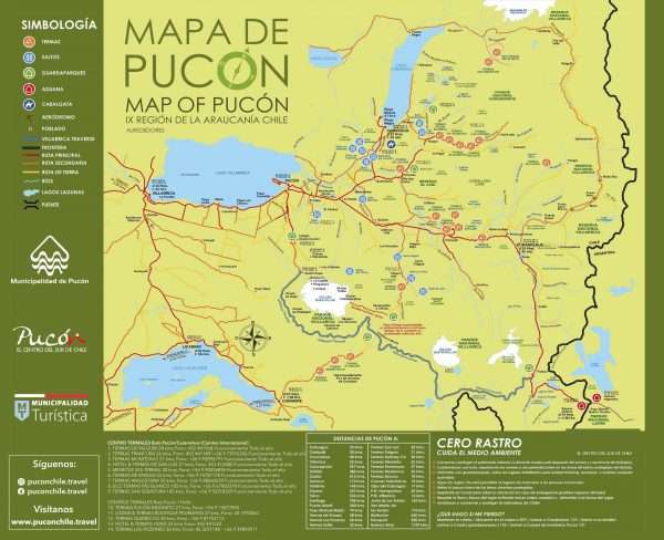 Mapa de Pucón - Pucón | PuconChile.travel